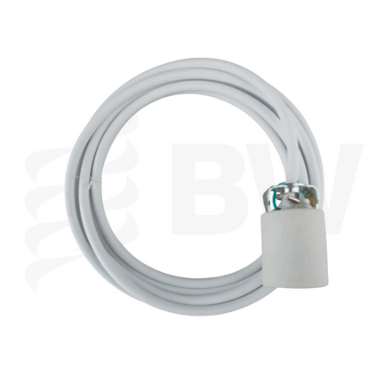 10 Foot Cord Set with Porcelain Socket 18/3 SVT Cord 10 Foot SVT Black ...